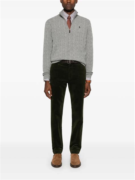 Polo Ralph Lauren Cable Knit Sweater Grey Farfetch
