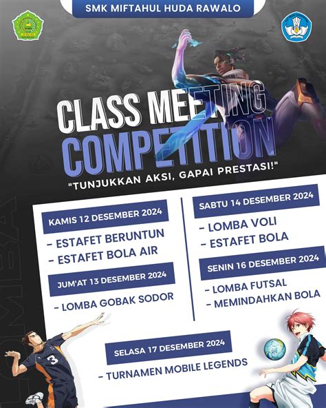 Kegiatan Class Meeting Di Smk Miftahul Huda Rawalo