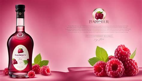Raspberry Liqueur Premium Ai Generated Image