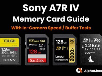 Best Sony A7R IV Memory Cards With Speed & Buffer Tests - Alpha Shooters