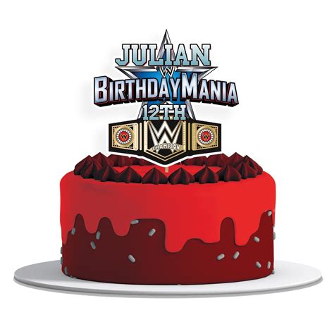 Wwe Wrestling Cake Toppers Wwe Wrestler Rumblers Birthday Cake Topper