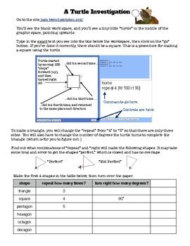 Turtle Geometry The Total Turtle Trip Theorem Angles And Polygons