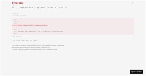 json compression test codesandbox