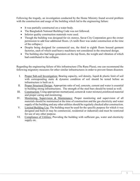 Engineering Failurecase Study Of Rana Plaza Collapse An Example Of