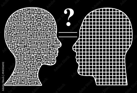Men And Women Think Differently The Male Simplicity Versus The Female Complexity Stock