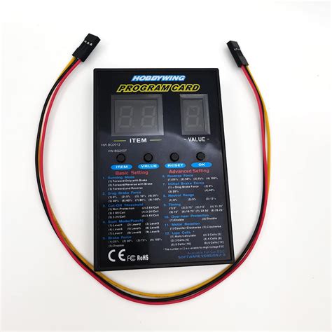 HOBBYWING LED ESC Program Card Remote Control Philippines Ubuy
