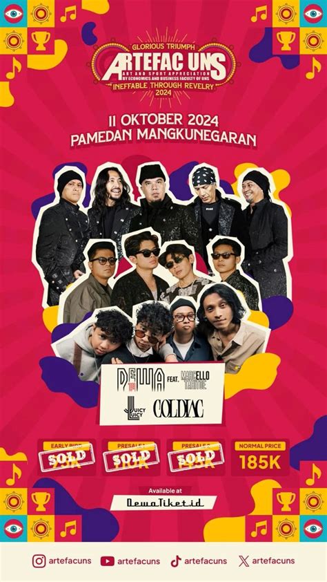 Konser Di Surakarta Dm Untuk Info Lebih Lanjut Poster Konser Musik Indonesia Poster Acara