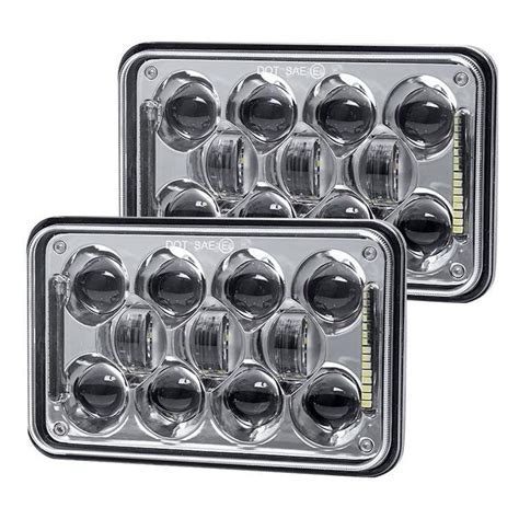 4x6 Inch 60w Led Rectangular Sealed Beam Headlights For Truck Generic