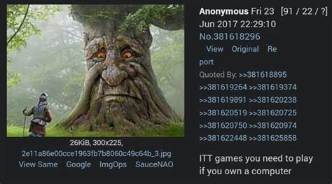 wise mystical tree if you re over 25 and own a computer this game is a must have know your meme