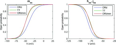 Steady State Activation Left And Inactivation Right Gates Of The