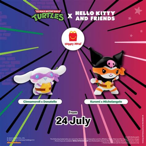 Mcdonalds Happy Meal Toys Hello Kitty X Tmnt 2430 July 2025