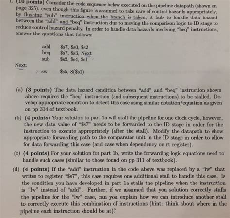 1 10 Points Consider The Code Sequence Below