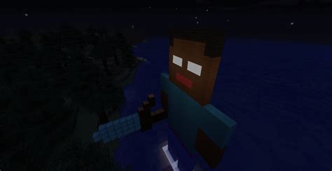 Herobrine Statue Minecraft Map
