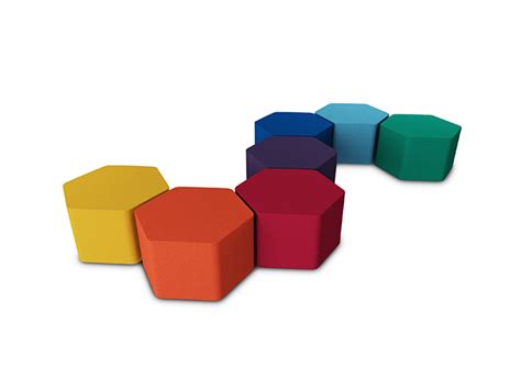 Zioxi S41 Hexagonal Soft Seating Stools Classrooms And Lrcs