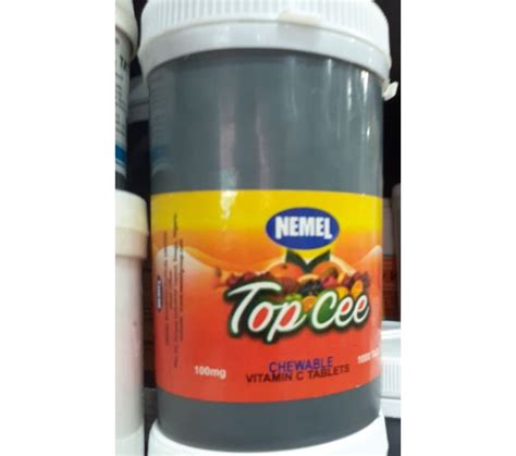 Nemel Topcee Vitamin C Tabs 100mgx1000 Tabs