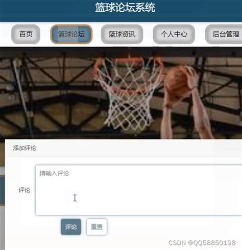 springboot vue的篮球体育论坛系统 ew帮帮网