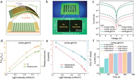 A Schematic Illustration And B Photographs Of The Photodetector Under Download Scientific