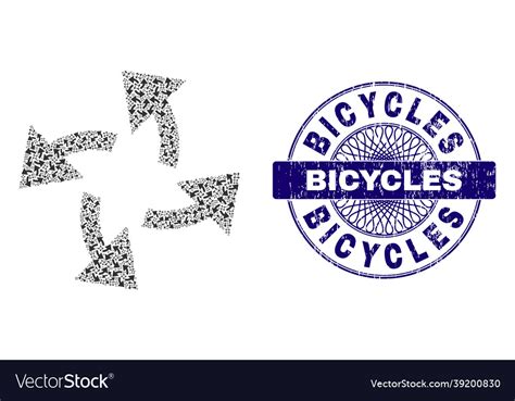 Centrifugal Arrows Recursive Composition Vector Image