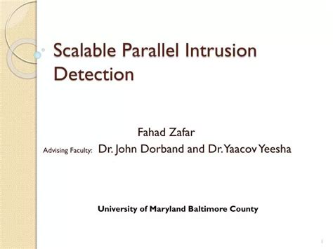 ppt scalable parallel intrusion detection powerpoint presentation