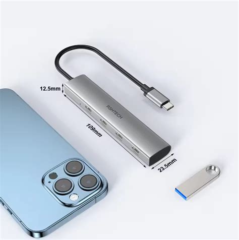 RSHTECH USB C Type C Gen Hub with Ports in זרם ישר מערכות