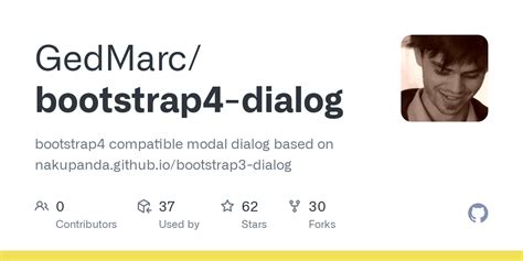 Github Gedmarcbootstrap4 Dialog Bootstrap4 Compatible Modal Dialog