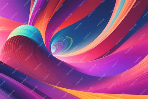Premium Photo Abstract Multicolored Wave Pattern Gradient Background