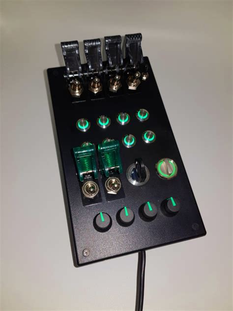 Pc Usb Button Box 29 Functions Back Lit Green For Truck Simulators Usb Button Boxes For Sim