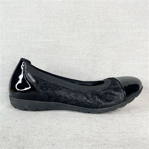 Mephisto Womens 85 Elettra Ballet Flat Shoes Black P Gem