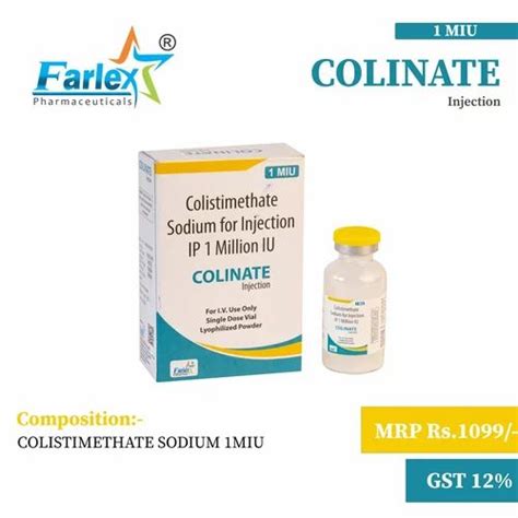 Colinate Colistimethate Sodium 1miu At ₹ 1099vial In Panchkula Id 2849361623097