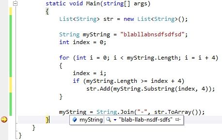 C Add Character After Each Fourth Symbol Of The String Stack Overflow