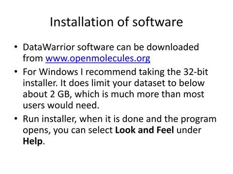 L9 Using Datawarrior For Scientific Data Visualization Pptx