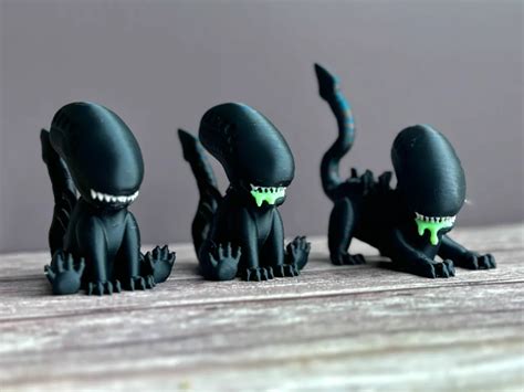 Chibi Xenomorph Figures By Sugarpaws3d Makerworld Download Free 3d Models