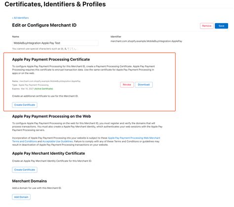 Create An Apple Pay Payment Processing Certificate