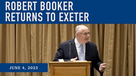 Robert Booker Returns To Exeter Youtube