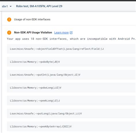 Sdl2 Doesnt Respect Non Sdk Interfaces Restrictions On Android P