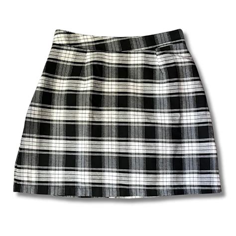 White Plaid Mini Skirt The Kore Dance Project