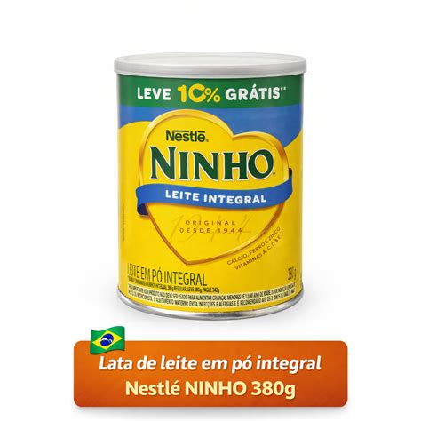 Lata Leite Em PÓ Integral NestlÉ Ninho 380g Shopee Brasil