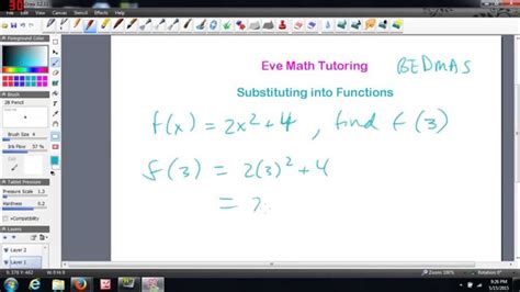 Substituting Into Functions Youtube