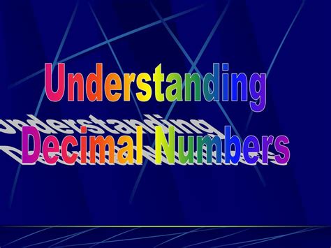 PPT Understanding Decimal Numbers PowerPoint Presentation Free Download ID