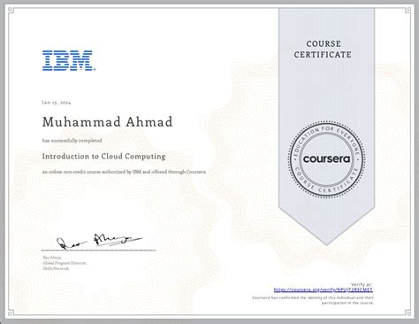 Ibm Coursera Cloudcomputing Learning Professionaldevelopment M Maaz Ahmad