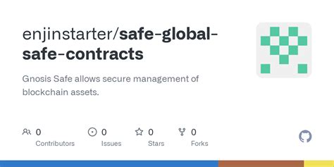 Github Enjinstartersafe Global Safe Contracts Gnosis Safe Allows