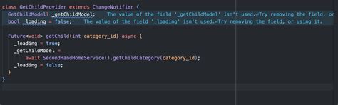 Warns That The Private Variables In The Dart File Are Not In Use Even If They Are Used Issue