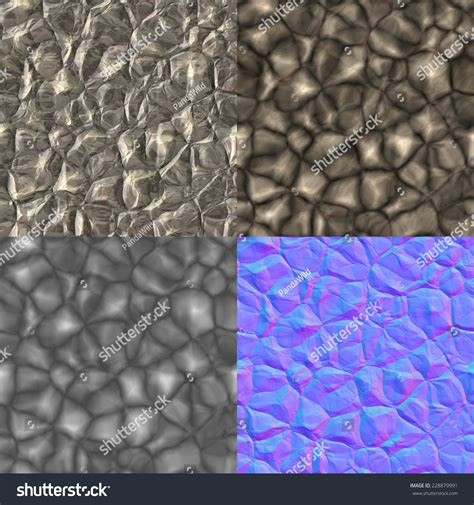 Rocks Seamless Generated Texture Diffuse Bump Stock Illustration 228879991 Shutterstock