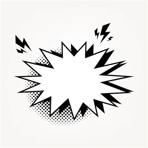 Premium Vector A White Retro Object For Promotion Bubble Shape And Element With Black Halftone