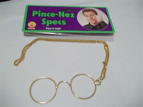 Eyeglasses Pinz Nez Fancy Specs Golden 1900s Pince Nez Great Costume