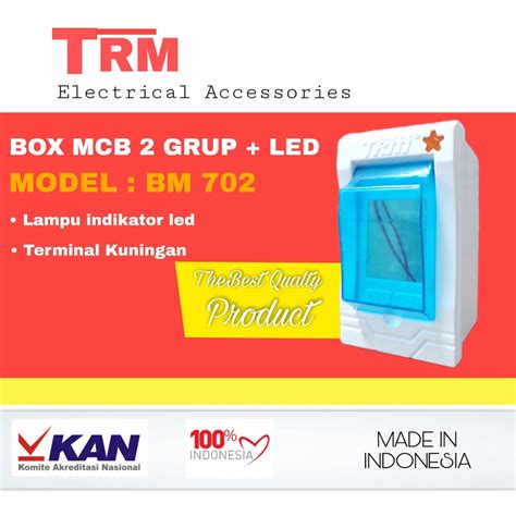 Jual Box Mcb 2 Grup Lampu Indikator Led Box Mcb 2 Grup Dilengkapi