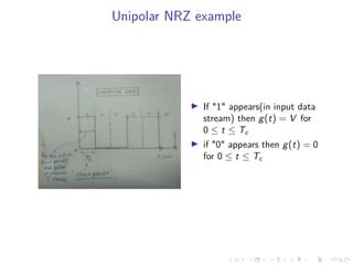Unipolar Encoding Techniques NRZ RZ PDF