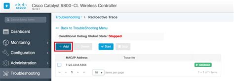 Troubleshoot Catalyst 9800 Wireless LAN Controllers Cisco