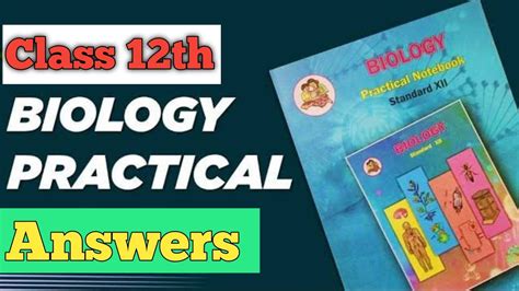 12th Biology Practical Book Answers Biology Practical Class 12th Hsc Youtube