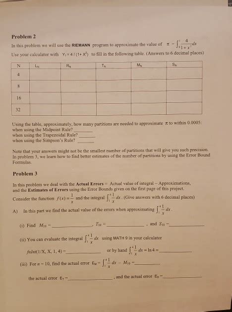 Solved Problem 2 In This Problem We Will Use The Riemann